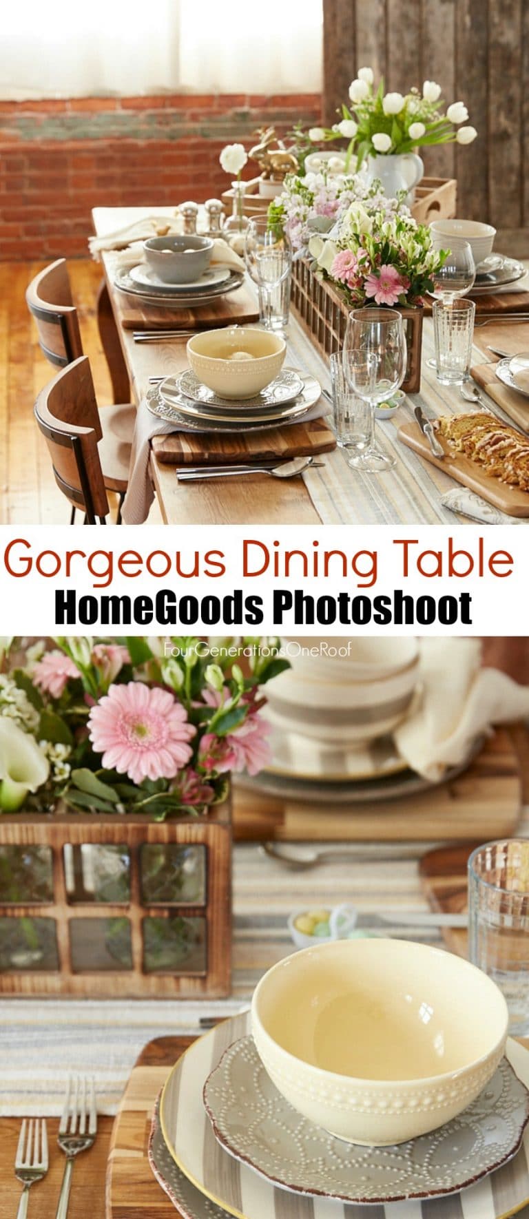 Gorgeous Dining Table {behind the scenes at HomeGoods} - Four ...