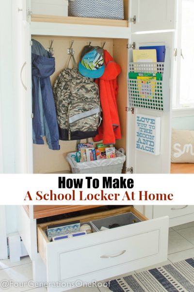 How to make a school locker at home: Organization 101 - Four ...