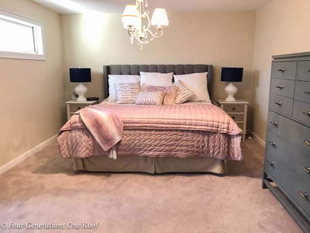 DIY Bedroom Makeover Ideas after divorce | Four Generations One Roof