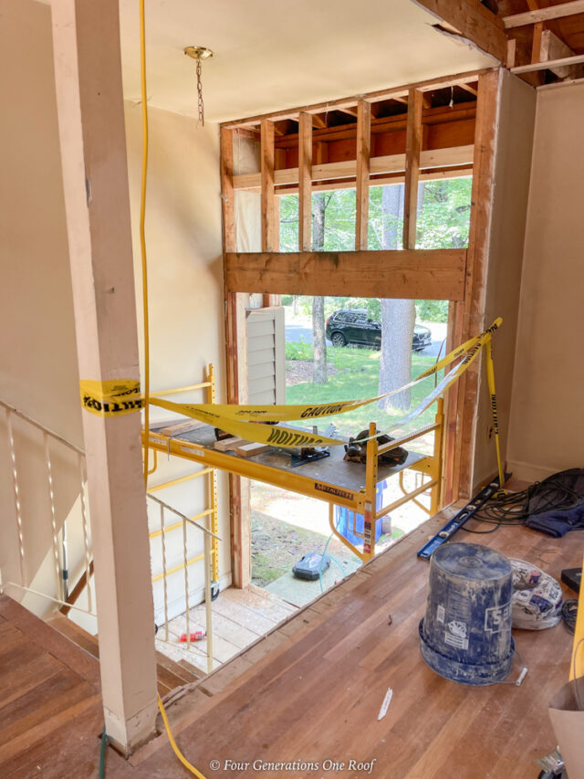 Increase your front entrance size with a wider front door + transom