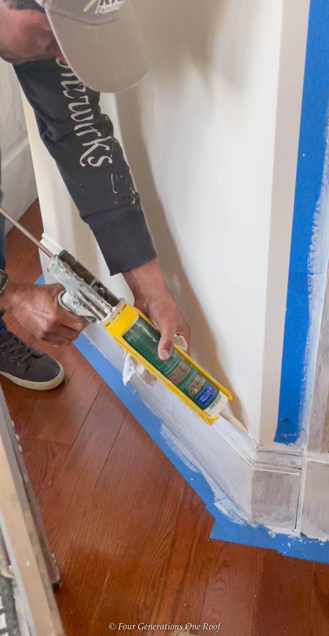 How to Paint Wood Trim | Four Generations One Roof