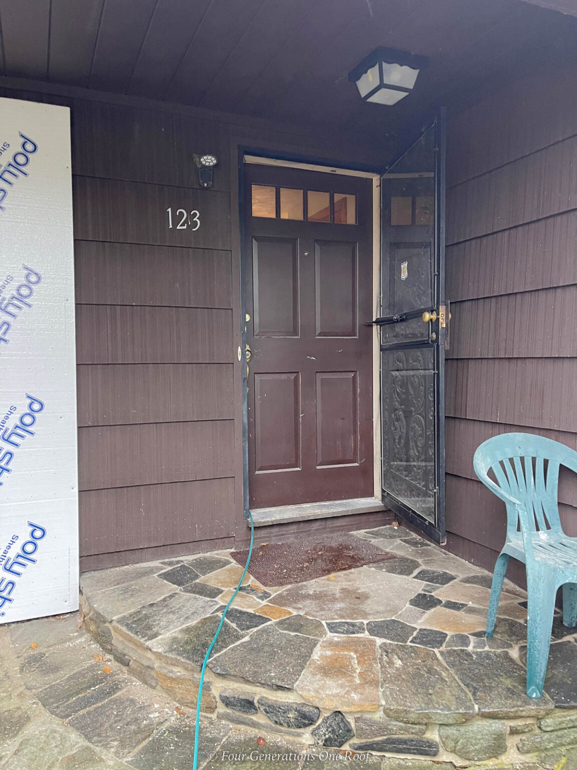 How to Install a Wider Prehung Door Exterior Door | Four Generations ...