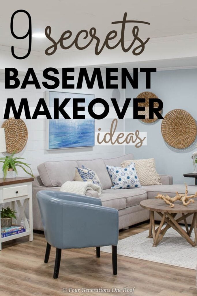 Basement makeovers on a budget | Four Generations One Roof