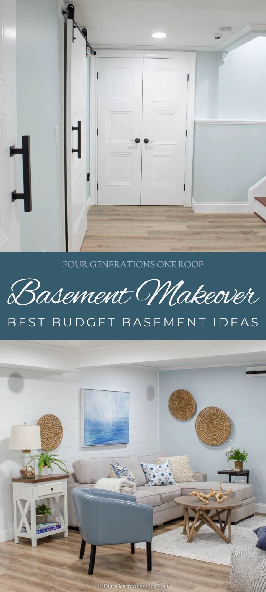 Basement makeovers on a budget | Four Generations One Roof