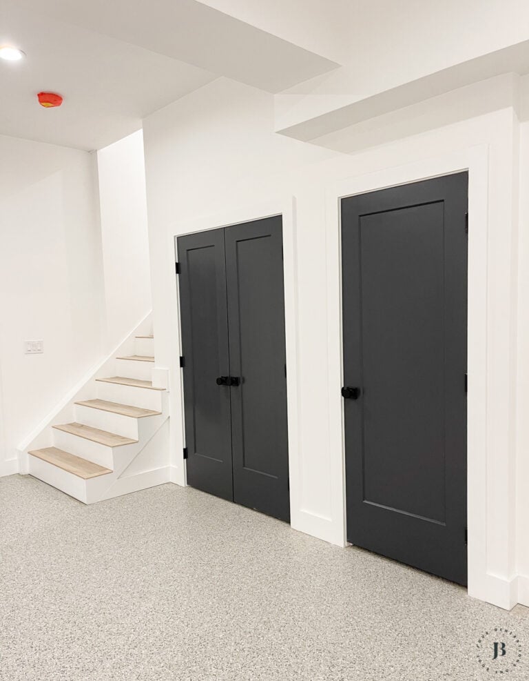 Behr Cracked Pepper: Best Black Painted Door Color