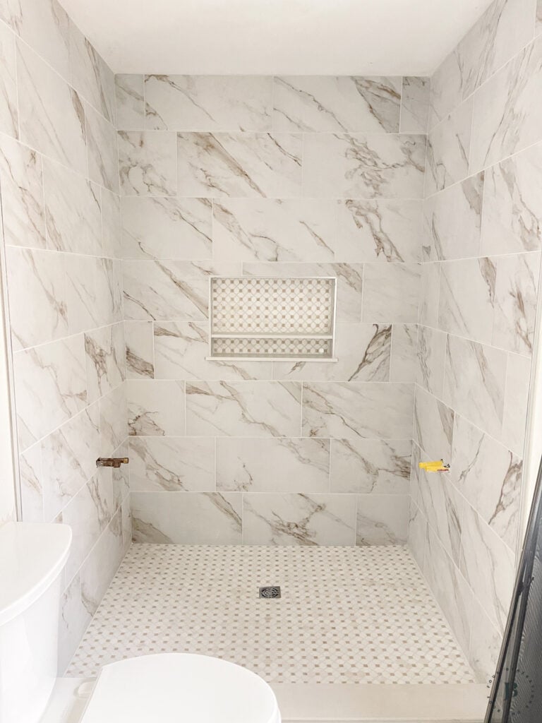 Large Shower Tile Ideas That Made Our Bathrooms Feel Bigger