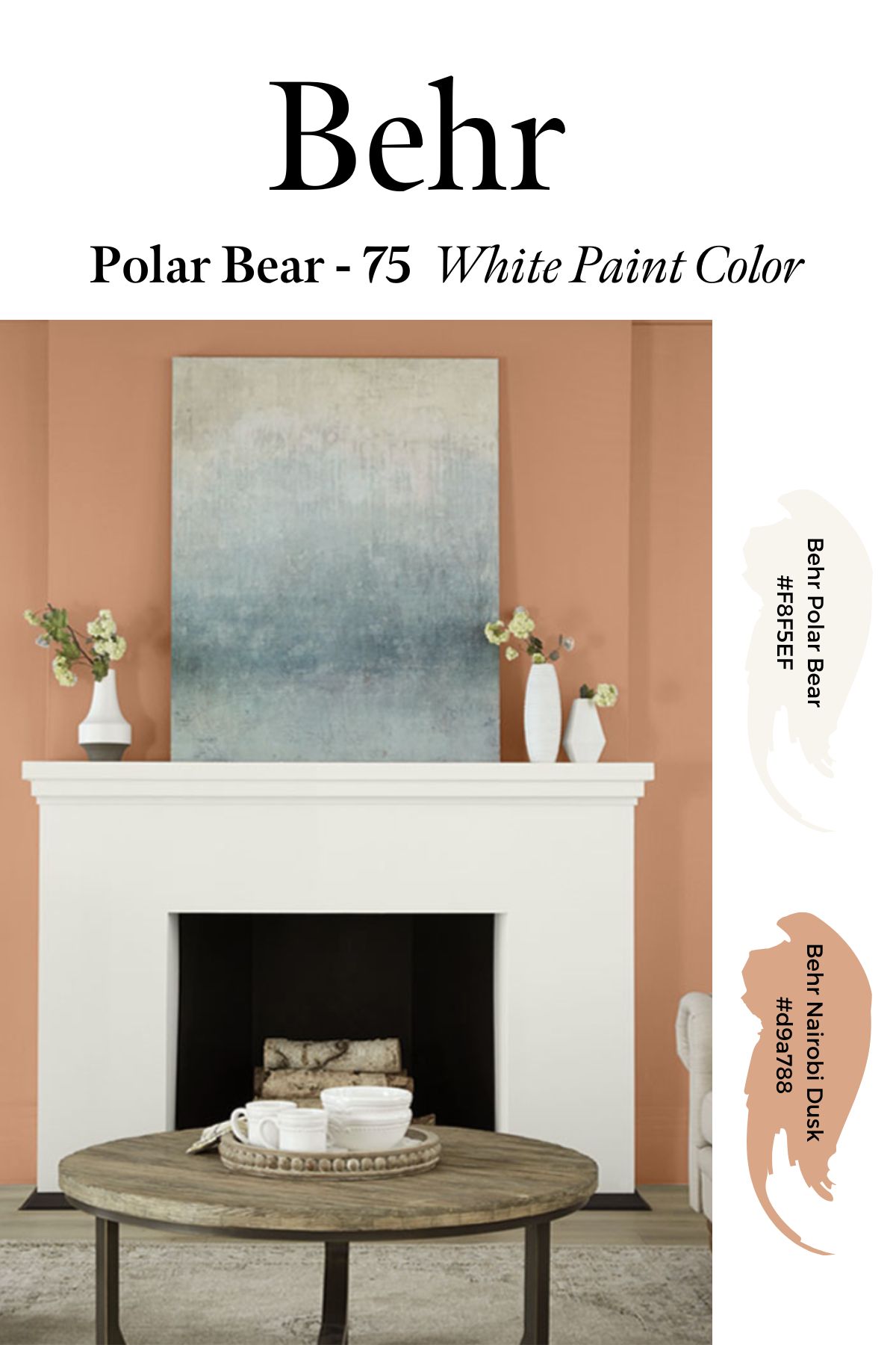 Behr Polar Behr White Paint: The perfect white wall color