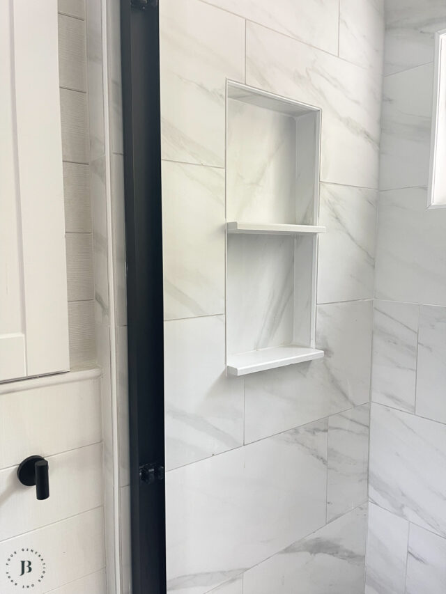 Build a Custom Shower Niche | Four Generations One Roof