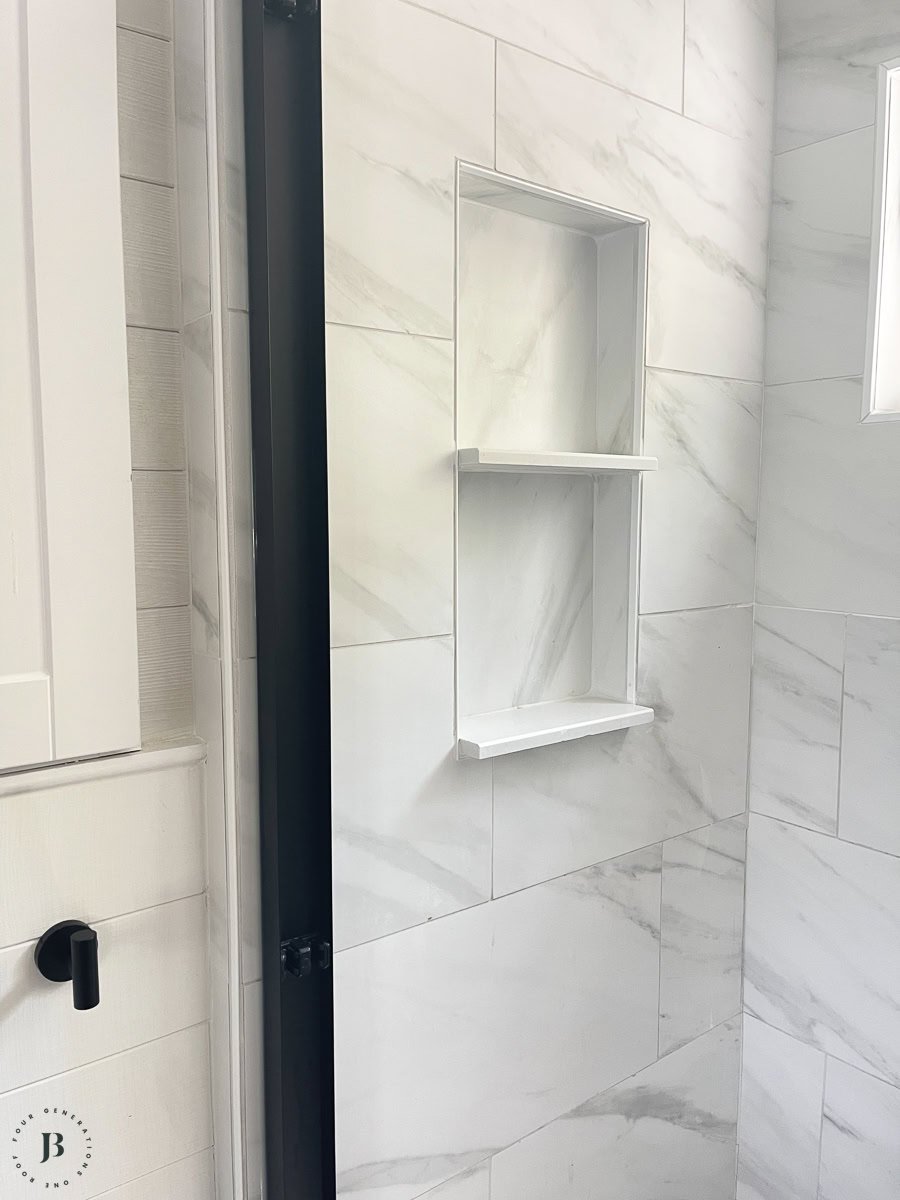 Build a Custom Shower Niche | Four Generations One Roof